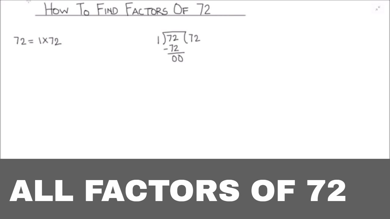 How To Find All Factors Of 72 What Are The Factors Of 72 How To how-to-find-all-factors-of-72-what-are-the-factors-of-72-how-to