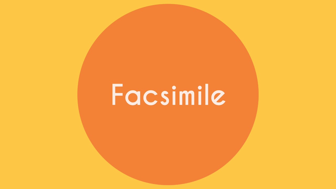 Facsimile meaning - YouTube
