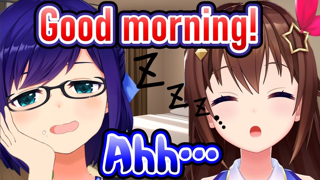 【From Twitter】 Sora is cute and squishy on her waking.【Hololive/English subtitles】 - YouTube