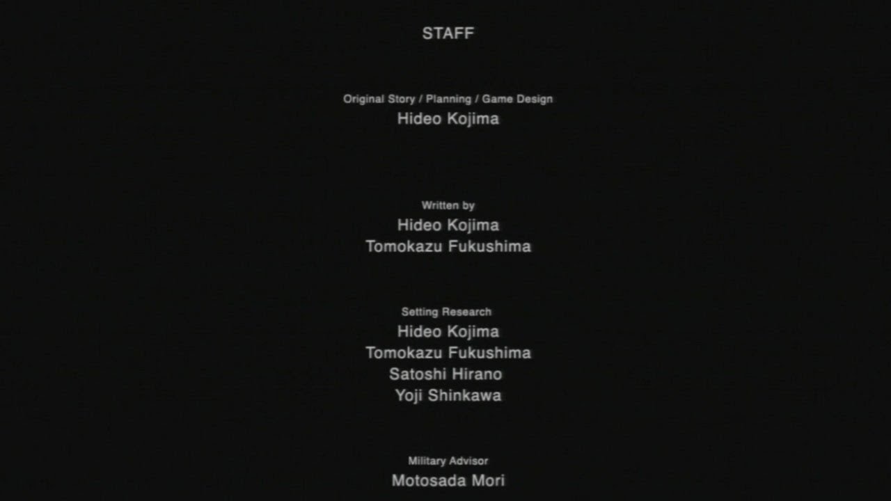 Metal Gear Solid 2 HD - End Credits - Gameplay - YouTube
