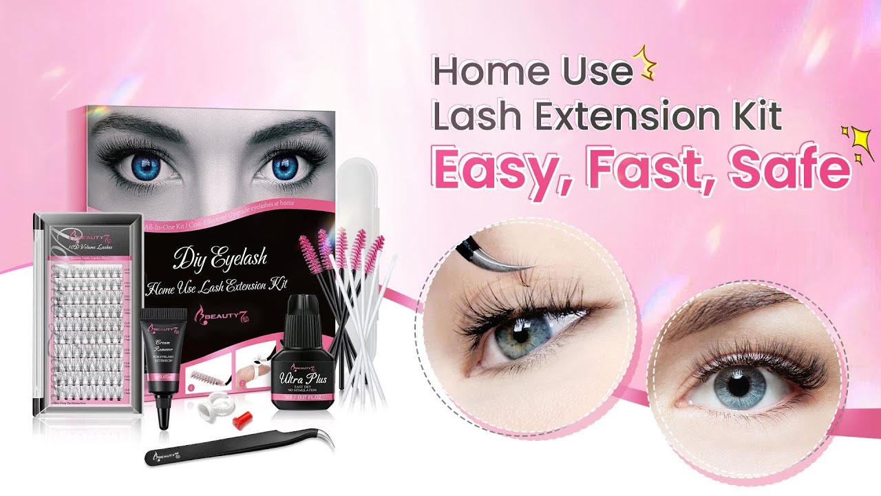Home Use Lash Extension Kit | DIY Eyelashes At Home | Beauty7 - YouTube