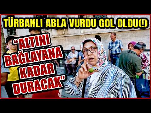 TÜRBANLI ABLA VURDU GOL OLDU(!) | SOKAK RÖPORTAJI