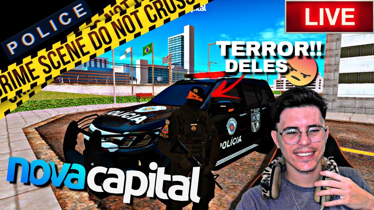 LIVE GTA MTA RP +18 | NOVA CAPITAL ROLEPLAY | COMANDO DA BAEP EM PATRULHA | !dc - YouTube