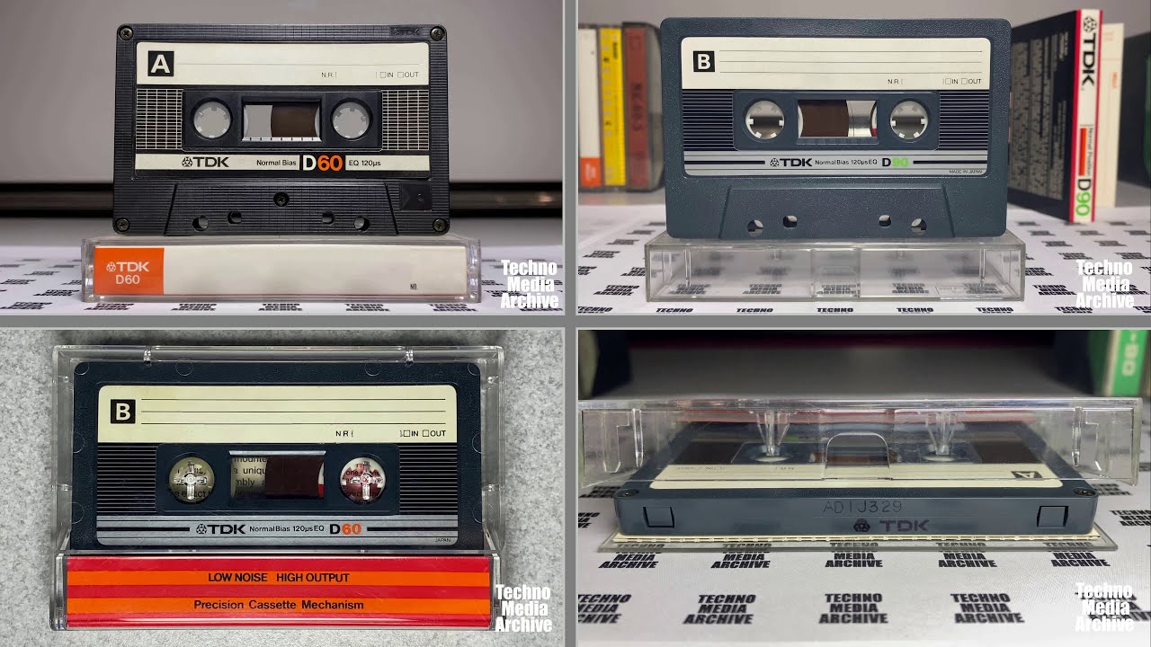 TDK cassettes: D60 (1984), D90 (1982), D60 (1982) - YouTube