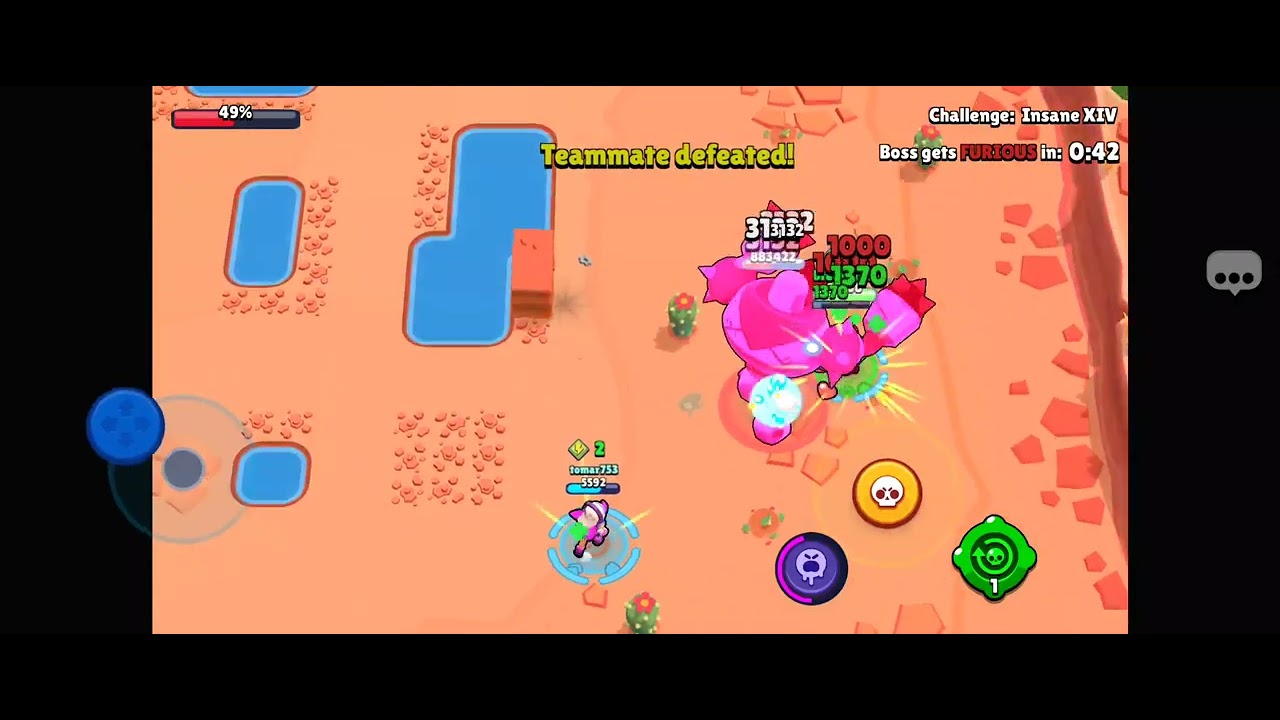 Heart skin Edgar , smash Insane XIV level boss fight. Brawl stars 🤩 ...