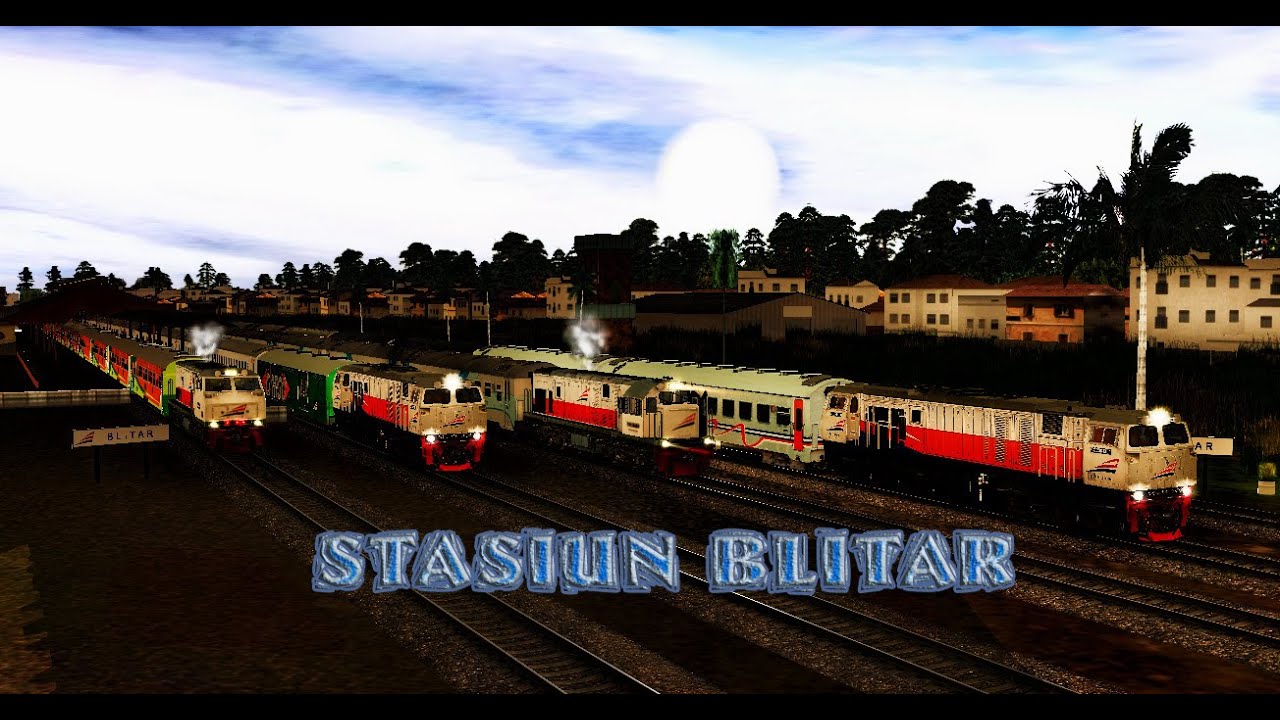 (HD) TRAINZ SIMULATOR INDONESIA - Hunting Kereta Api Seru Sore Hari di ...