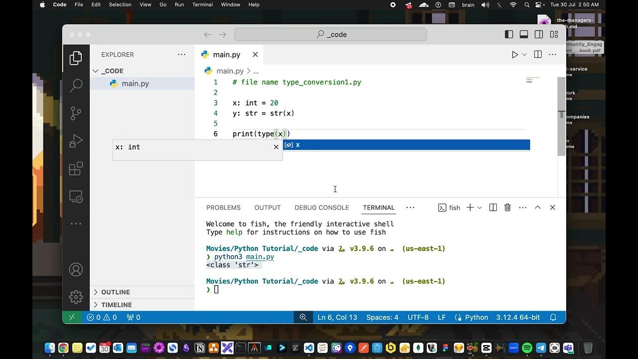 13 - python type conversion - YouTube