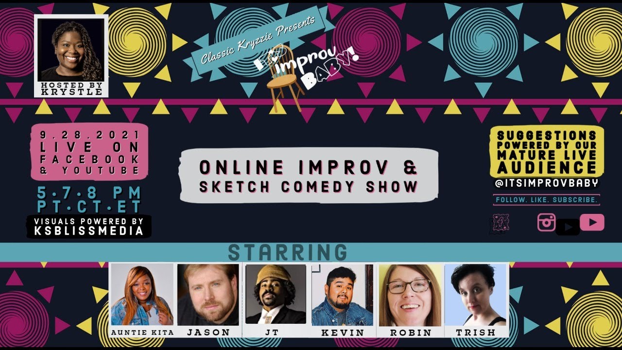 It's Improv Baby! Live Online Improv & Sketch Comedy Show - YouTube