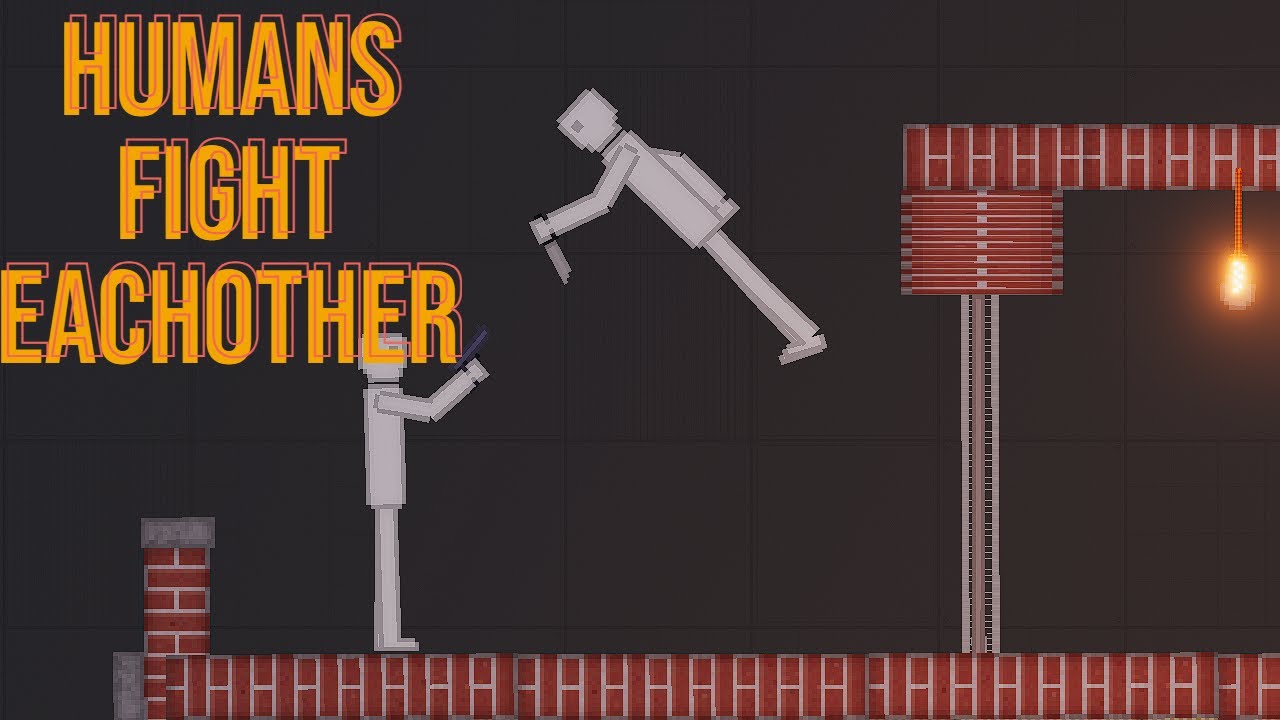 Humans fighting eachother in people playground (3) - YouTube