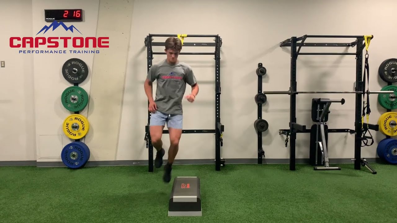 Step: Inside Single Leg Lateral Hops - YouTube
