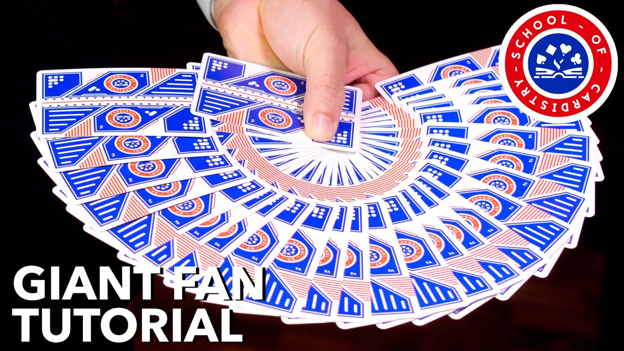 Cardistry for Beginners: Spreads - Giant Fan Tutorial - YouTube