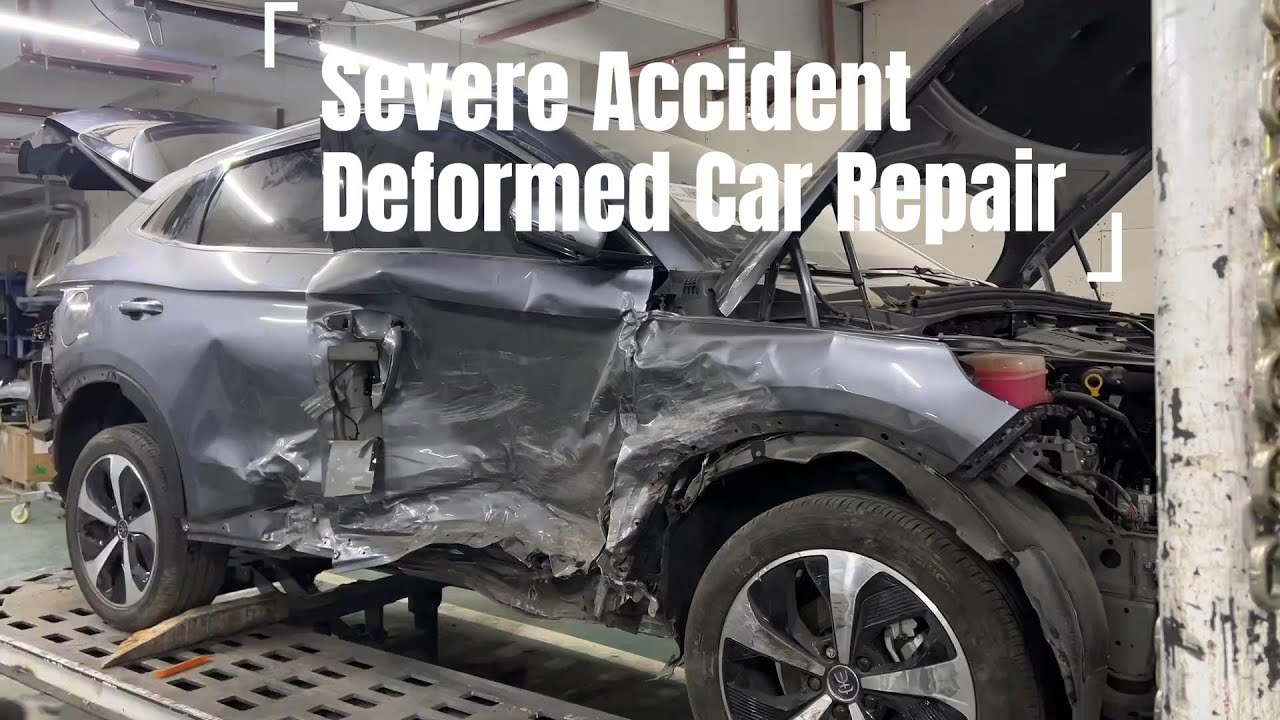 Serious Accident Deformed BYD Car Repair#mechanic #repair #restoration ...