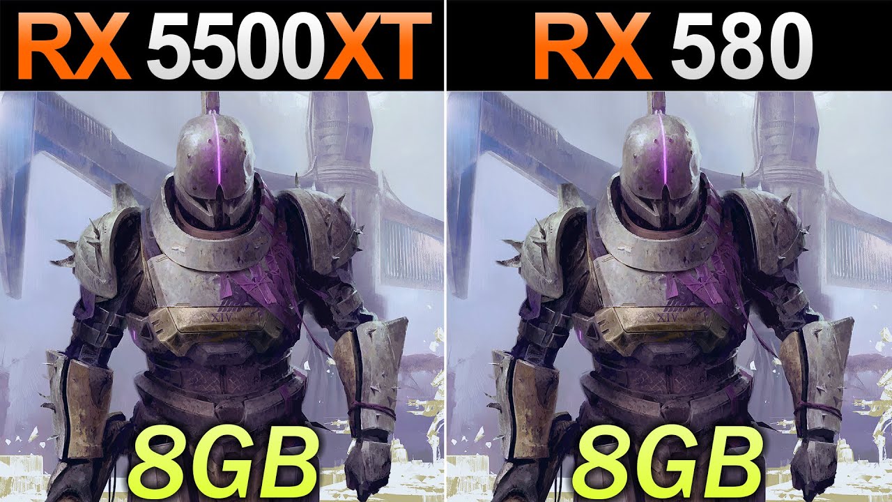 RX 5500 XT (8GB) Vs. RX 580 | 1080p and 1440p Gaming Benchmarks - YouTube