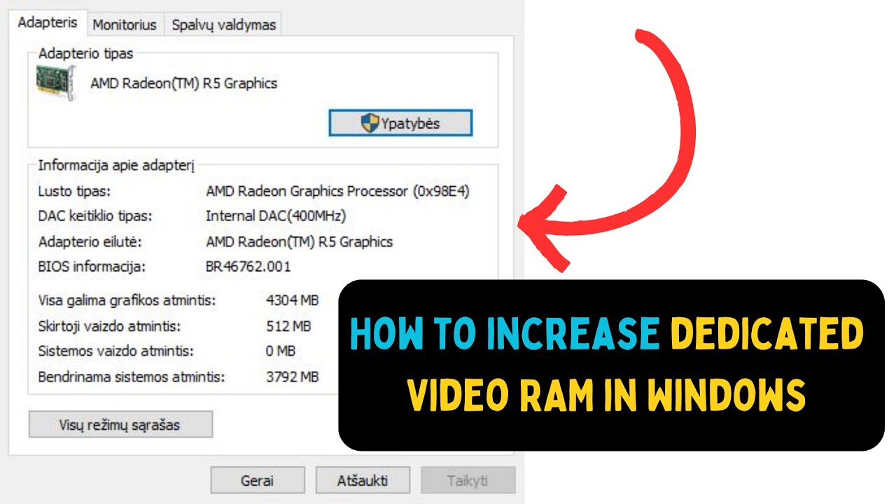 How to Increase Dedicated Video RAM in Windows 11 - YouTube