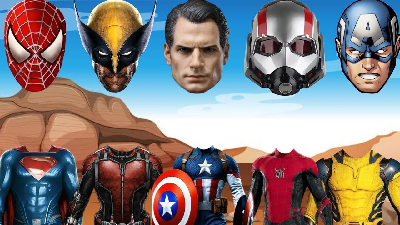 "Superhero Knowledge Test! Who is this: Hulk, Spiderman, Venom ...