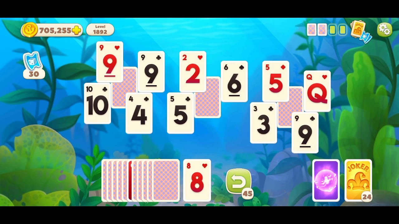 Level 1892 | Undersea Solitaire Tripeaks [October 2022] - YouTube