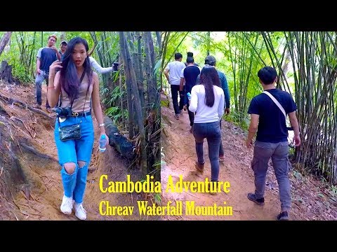 Chreav Waterfall Mountain in Kampong Speu Province - YouTube