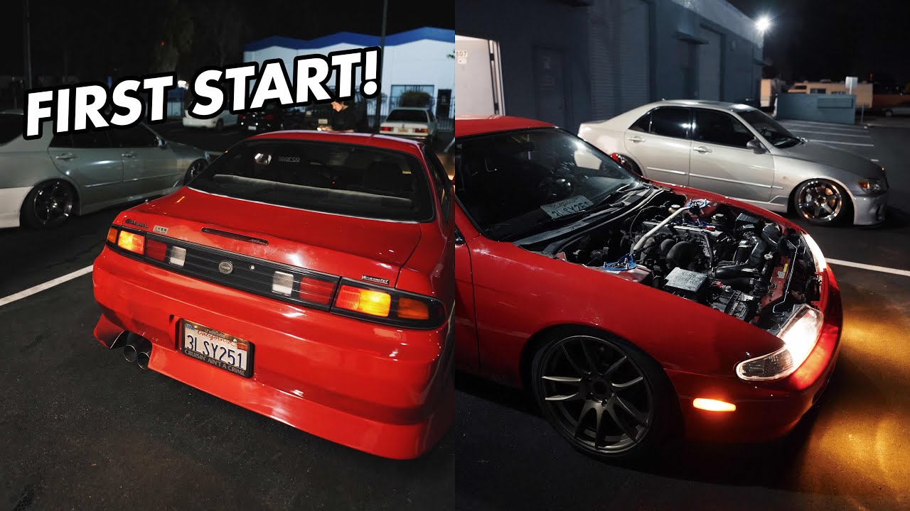 Modified KA24 S14 First Start/Drive!! - YouTube