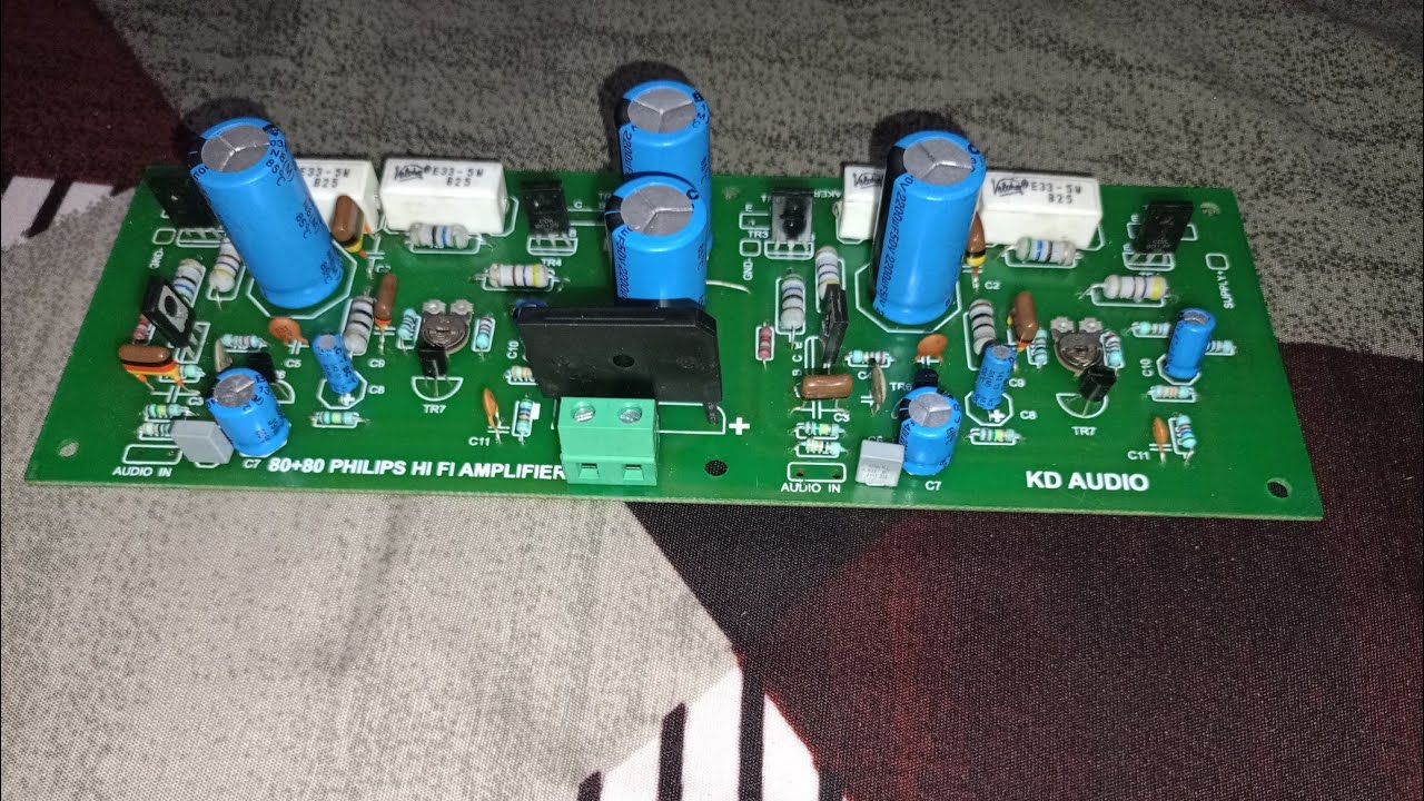 PHILLIPS NPN+NPN AUDIO BOARD || 2N3055, NPN AMPLIFIER BOARD WITH SINGLE ...