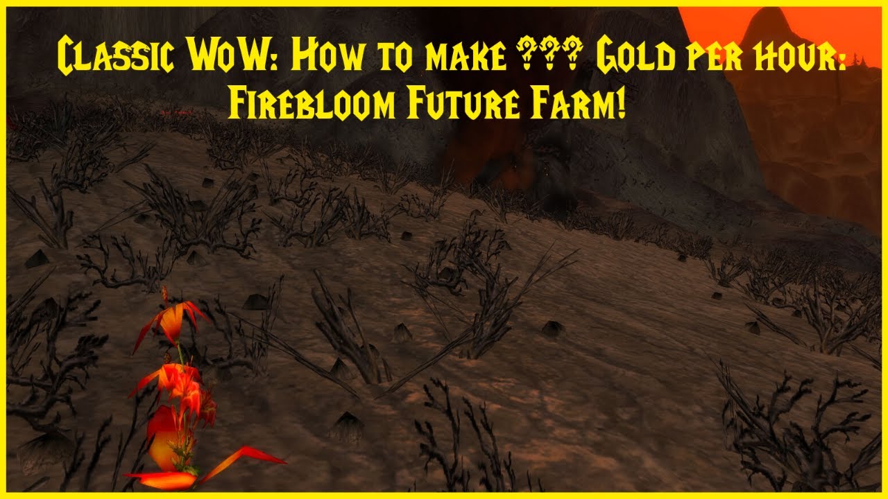 Classic WoW: How to make ??? Gold per hour: Firebloom Future Farm! - YouTube