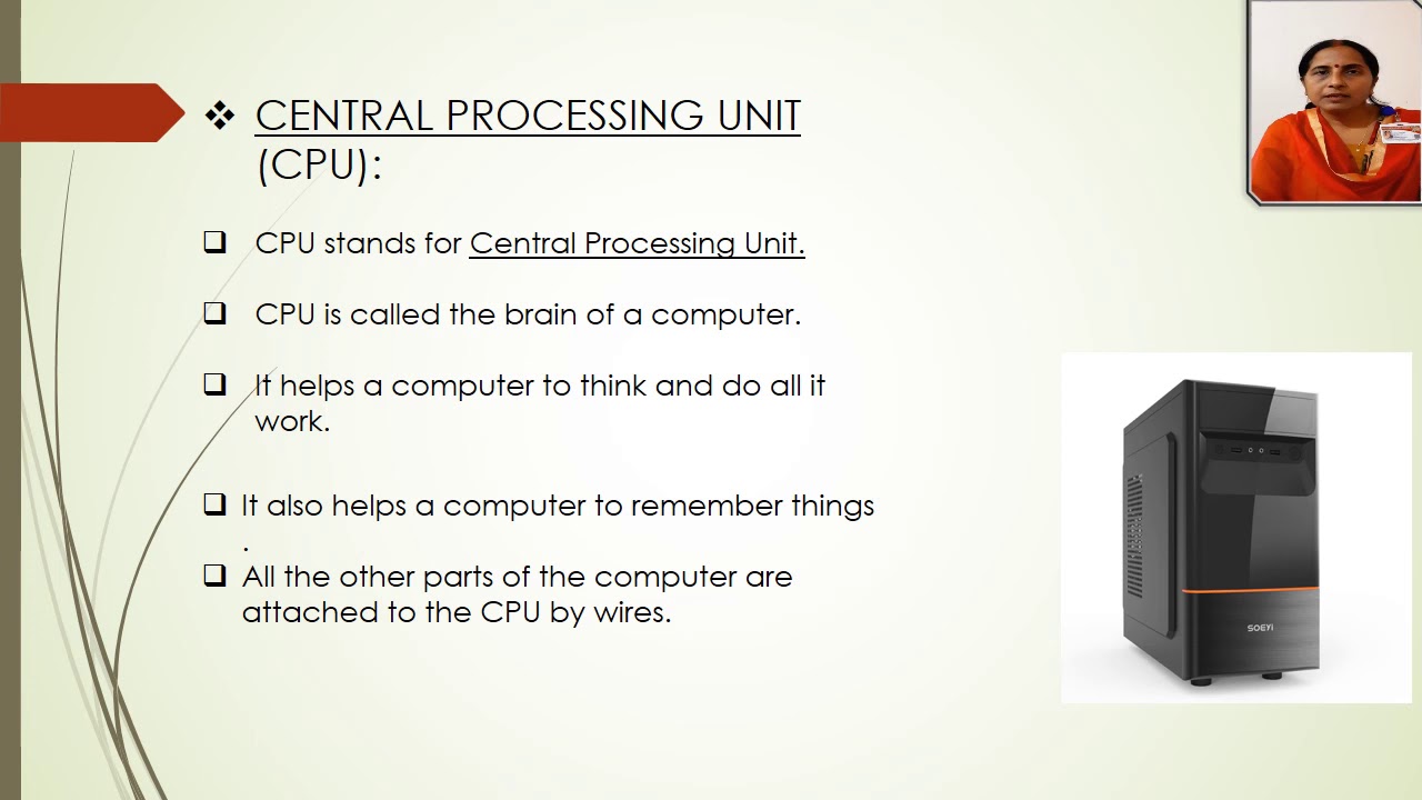 CLASS-2 | Chapter-2 Parts of computer | Part-1 By- Reema Kumari - YouTube