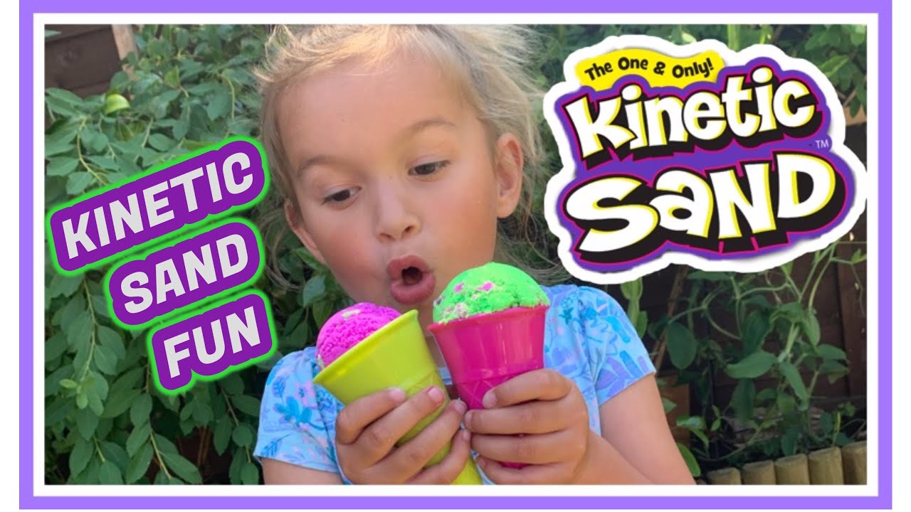 KINETIC SAND FUN/ PLAY ICE CREAM SAND/ SATISFYING KINETIC SAND - YouTube