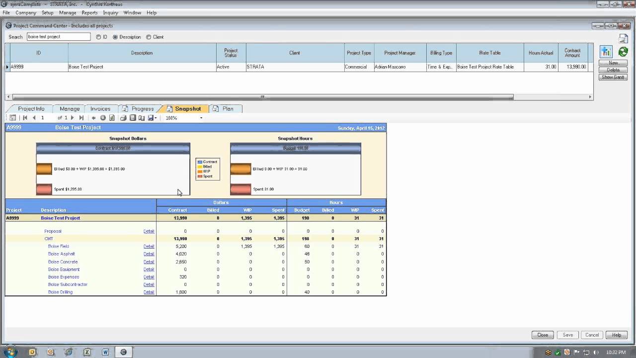 Ajera Training Video: Part 4(a) - Project Maintenance & Project Reports ...