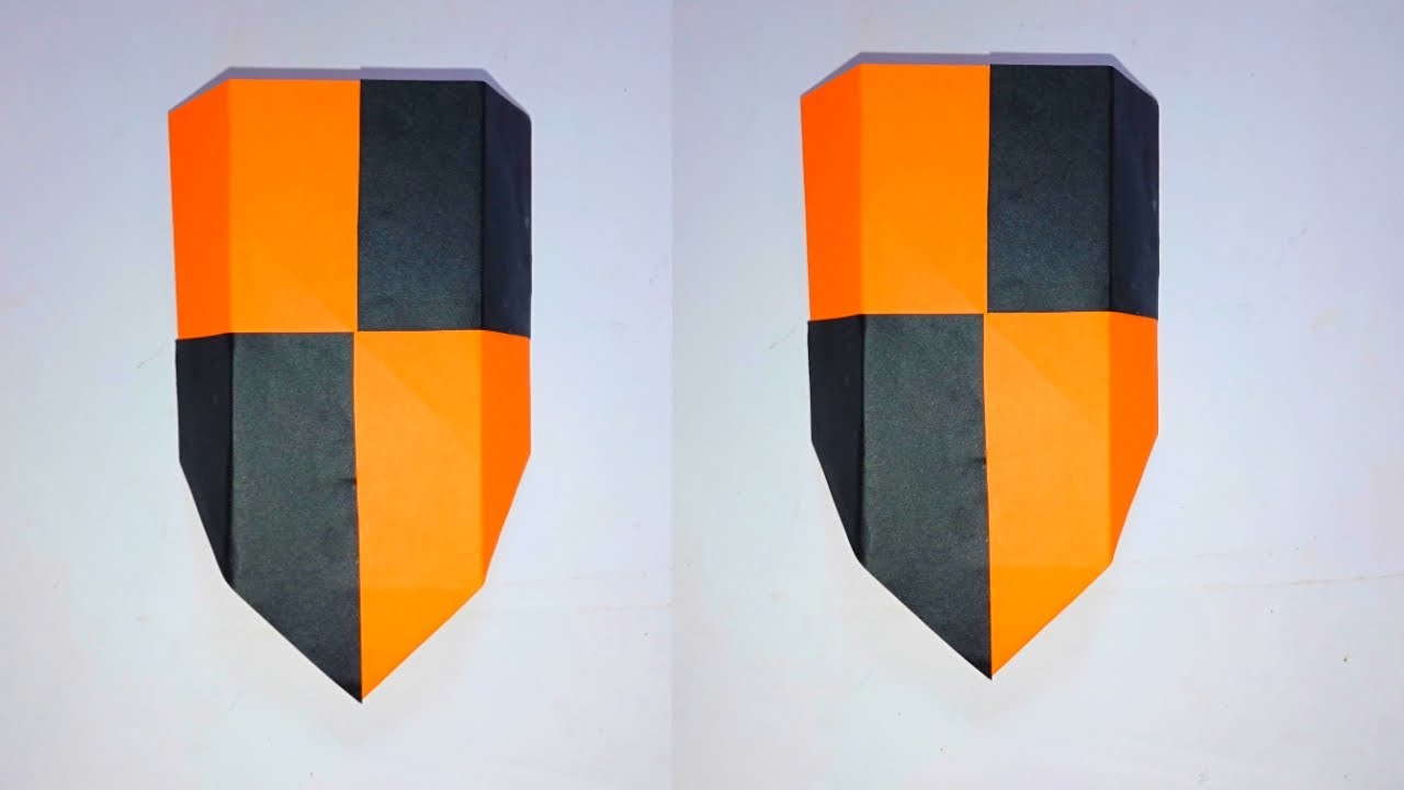 Cara membuat origami Tameng/how to make a shield origami - YouTube