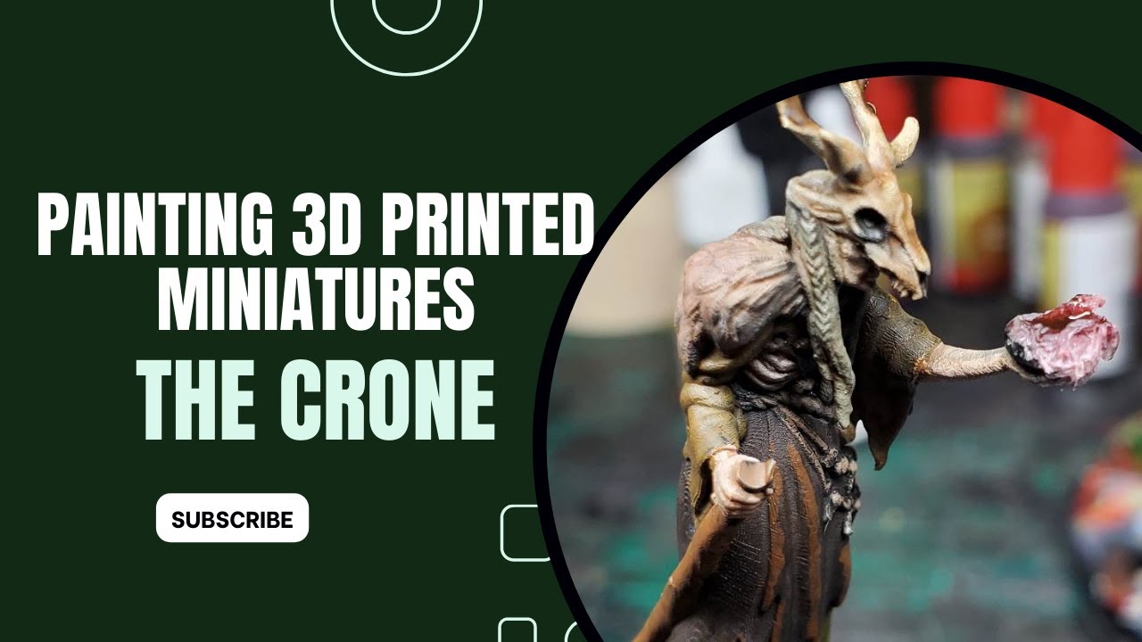 Painting The Crone - 3D Printed Miniature Painting in the Traditional ...