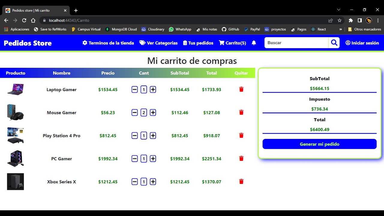 Carrito De Compras Con Webforms Asp C Sql Server Youtube