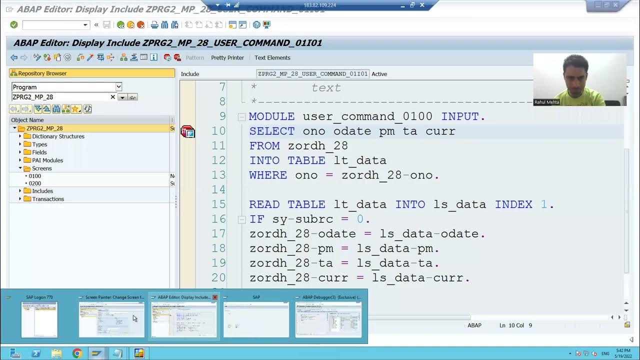 15 - Module Pool Programming - Modal Dialog Box Screen Part1 - YouTube