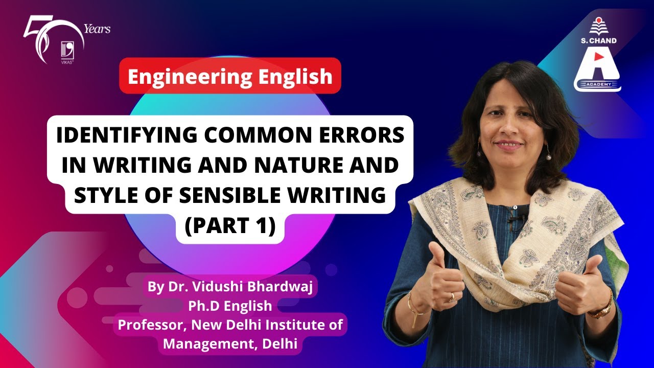 Identifying Common Errors in Writing and Nature Style of Sensible ...