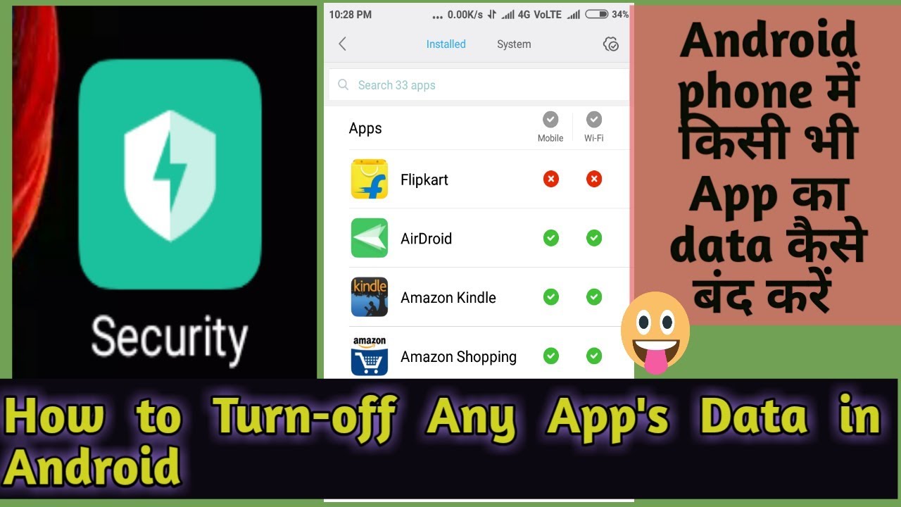 Restrict Data Usage In Security App Turn Off Mobile Data For Any App Mi Tips The Master
