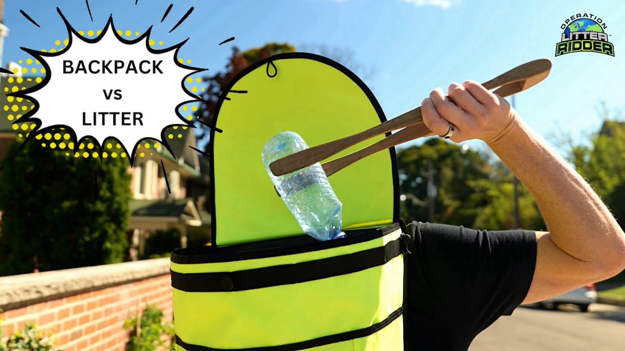 The Litter Ridder: A Backpack to Help You Collect Litter - YouTube