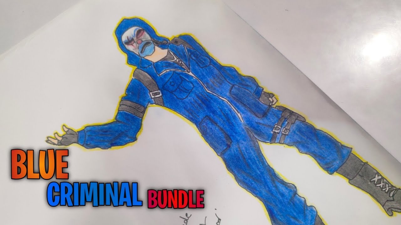 BLUE CRIMINAL DRAWING FREE FIRE.#viralvideo @_its_k.k._arts_ - YouTube