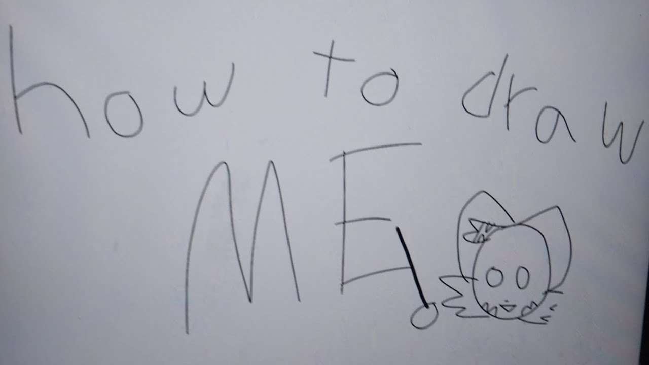 how to draw me 😃 - YouTube