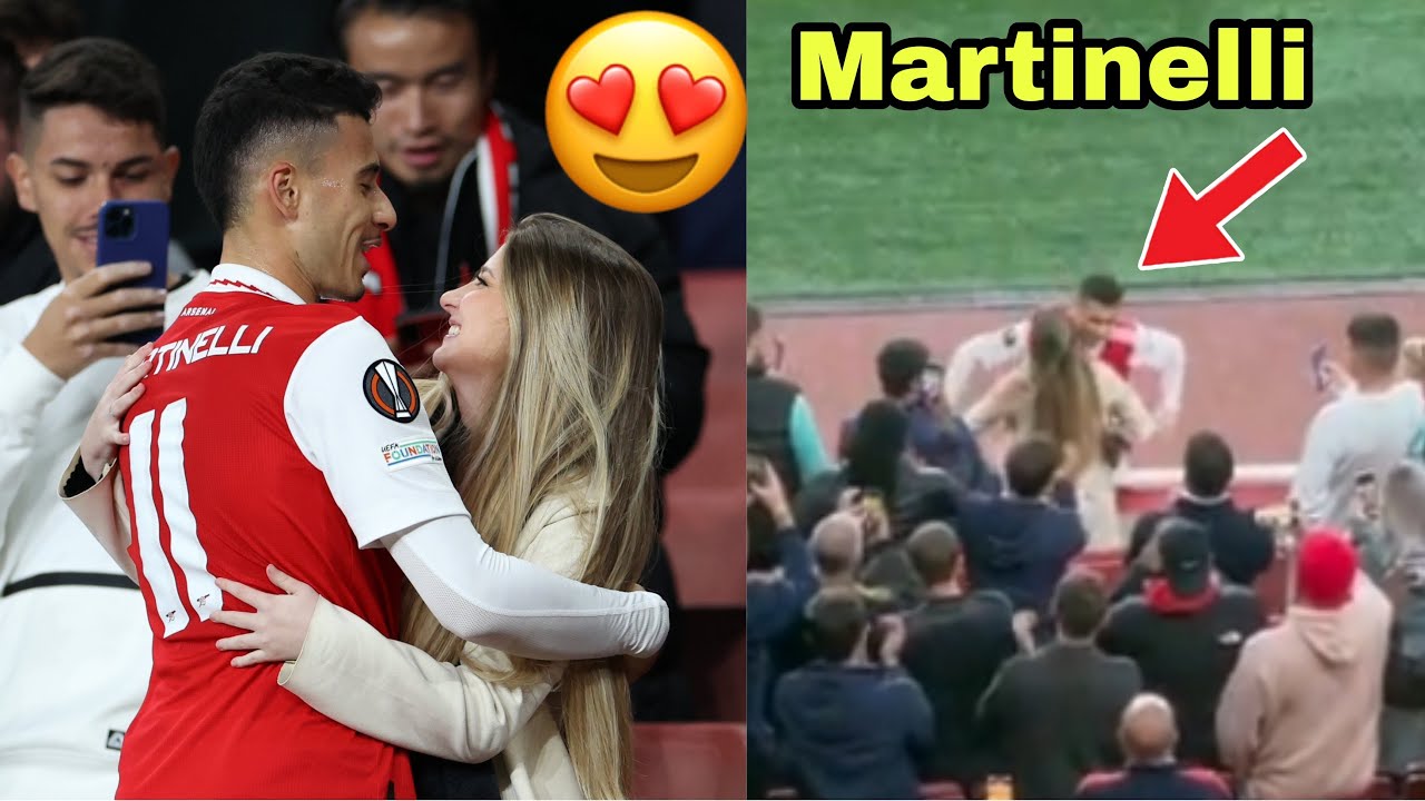 Gabriel Martinelli After Win Vs PSV 😍 Martinelli & His Girlfriend ...