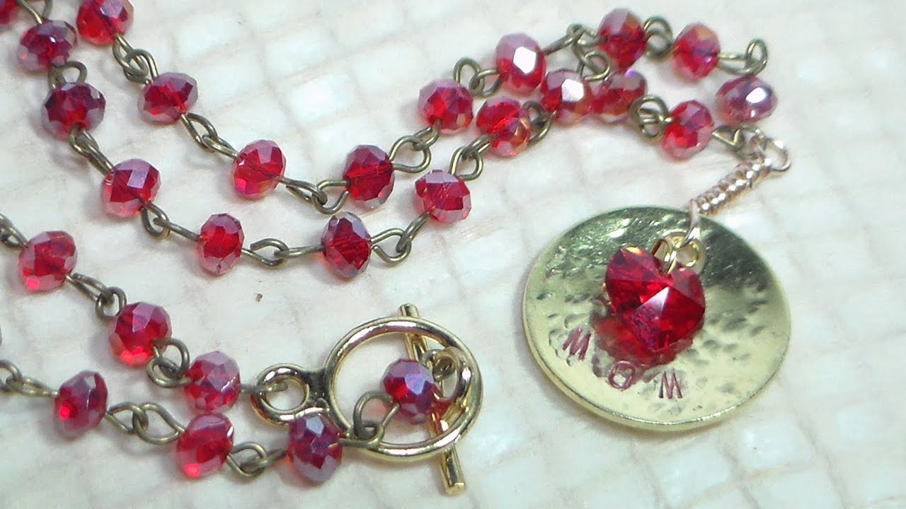 Pandahall Spring Beading Contest: Domed & Stamped Necklace for Mom ...