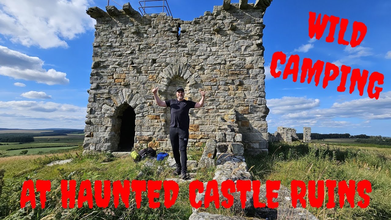 WILD CAMPING NEXT TO HAUNTED CASTLE RUINS / Rothley Castle ...