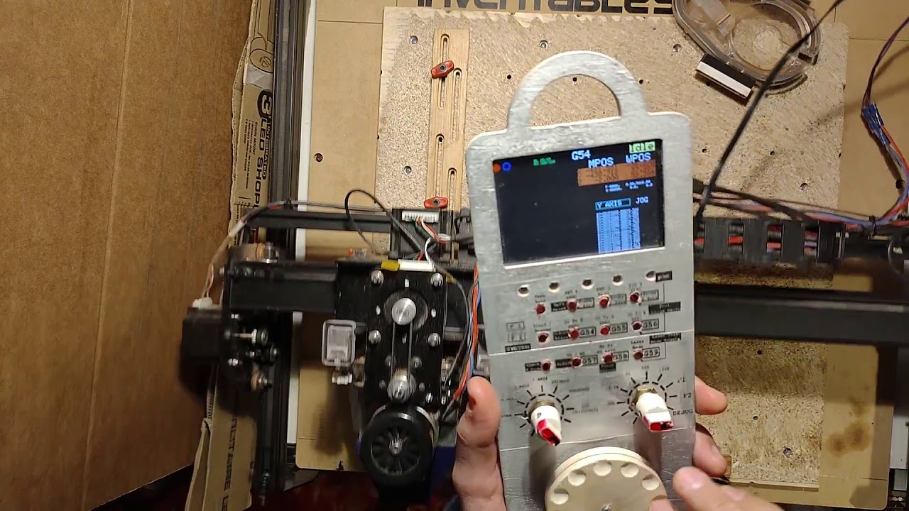 GRBL hand held controller part 4 (short jogging demo video) - YouTube