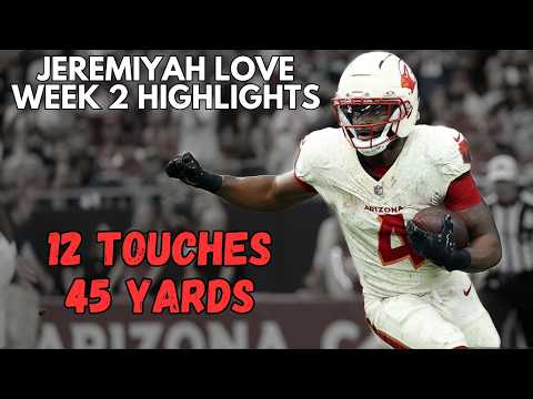 Jeremiyah Love Week 2 Highlights | Seahawks vs Cardinals