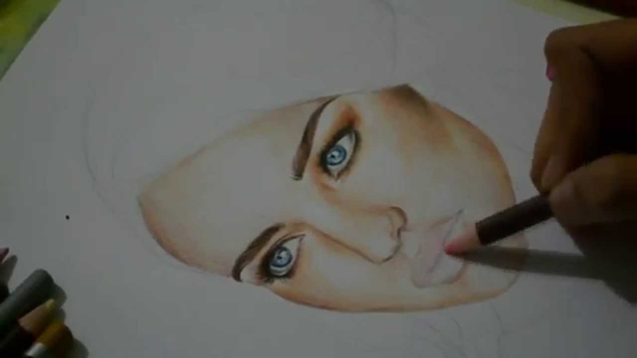 Drawing Tutorial: Colouring Skin - YouTube