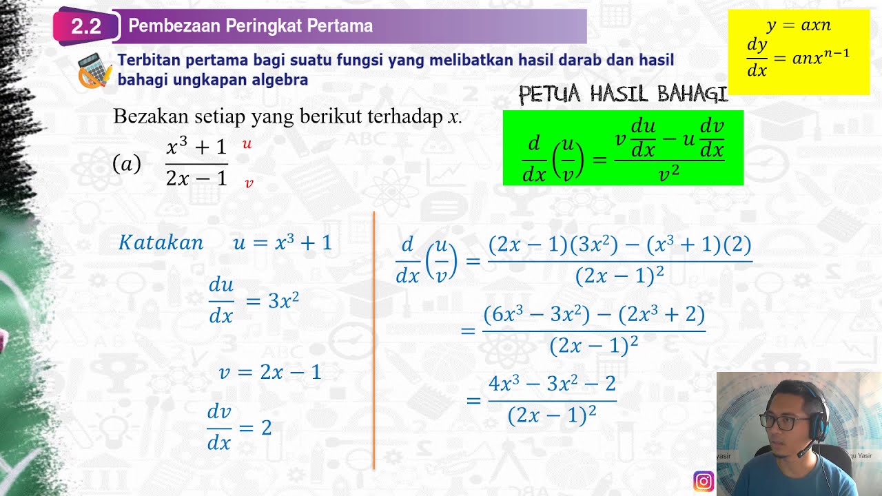 Petua Hasil Bahagi | Matematik Tambahan Tingkatan 5 KSSM - YouTube
