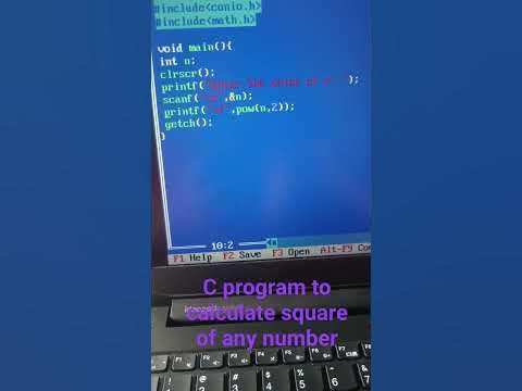 C program to calculate the square of a given number#coding #cprogramming #ytshorts #shorts - YouTube