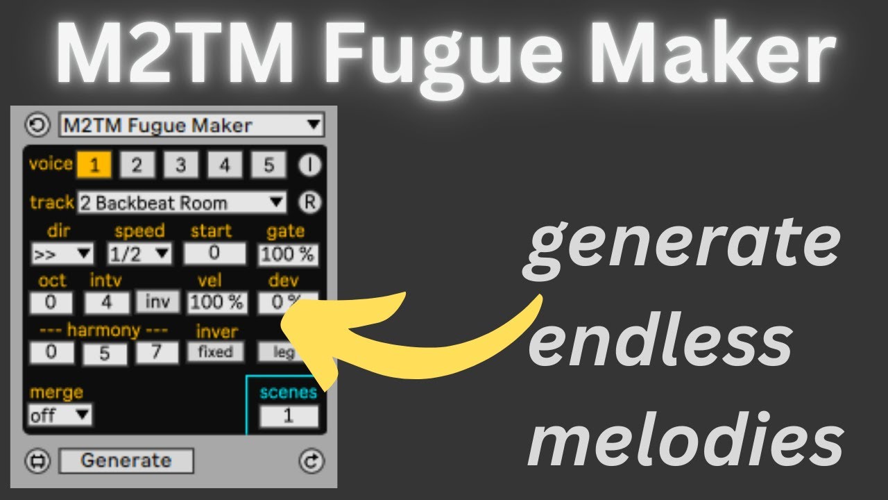 M2TM "Fugue Maker" incredible Midi Transformation Tool for Ableton - REVIEW - YouTube