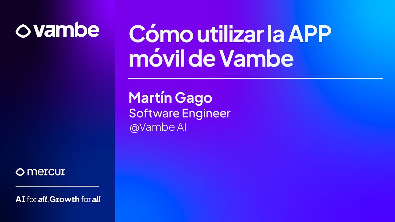 #Tutorial Vambe Mercur | Conoce la App móvil del Vambe - YouTube