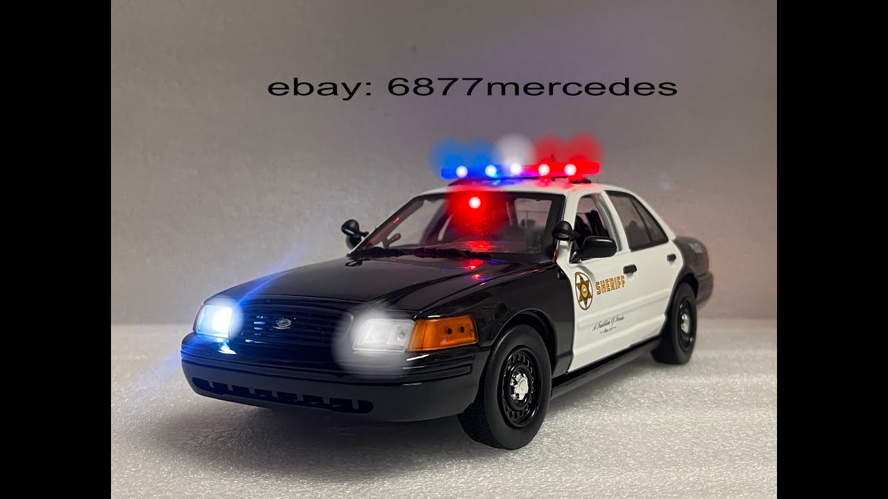 TOY POLICE/Sheriff LASO Los Angeles Sheriff Office Ford Crown Vic 1/18 ...