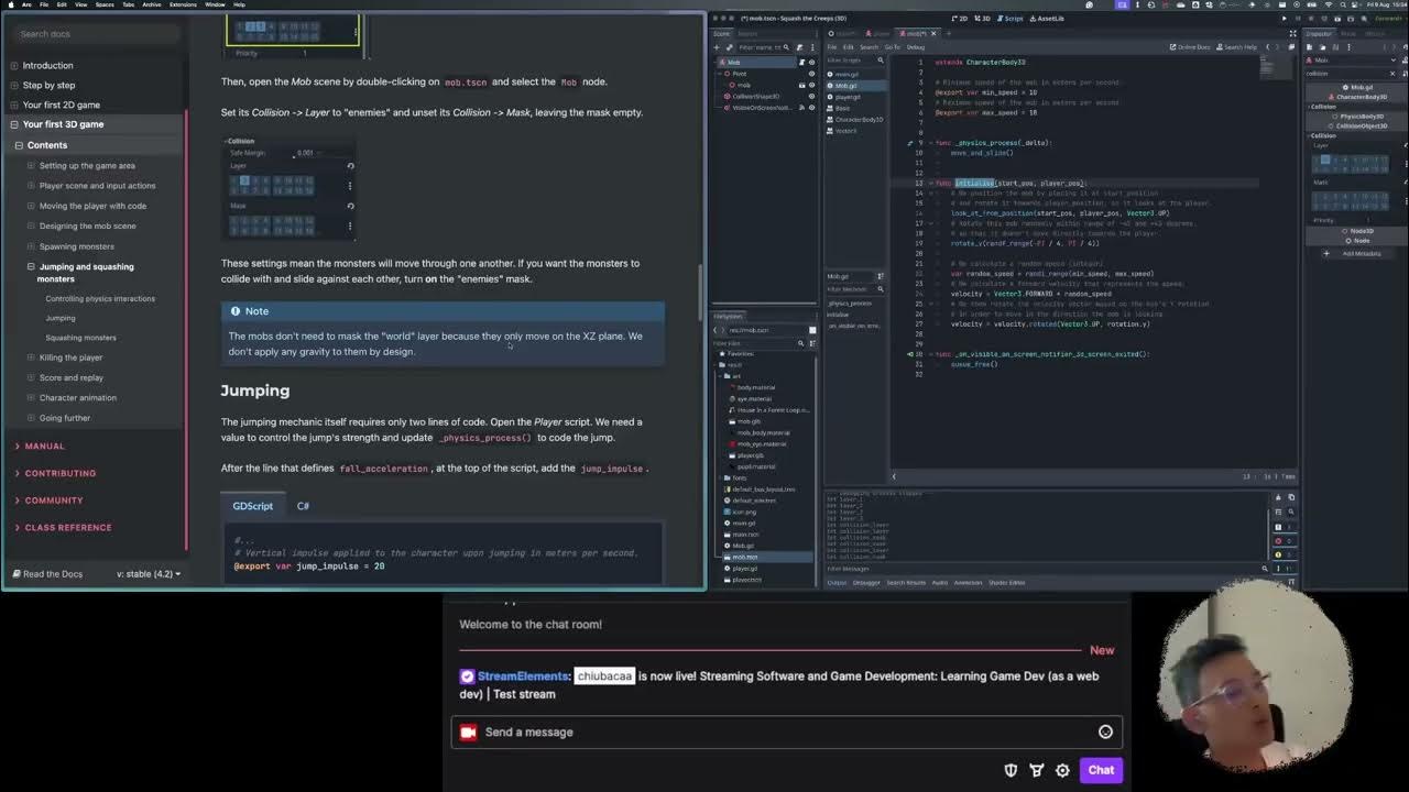Building a game with Godot with no game dev experience (stream #6) | 3D game tutorial part 2 ...
