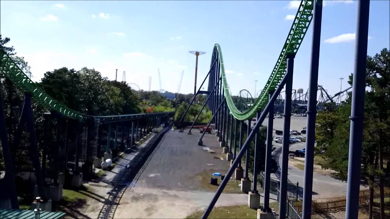 Great Adventure: Zumanjaro; Drop of Doom / On Ride POV / October 5 ...