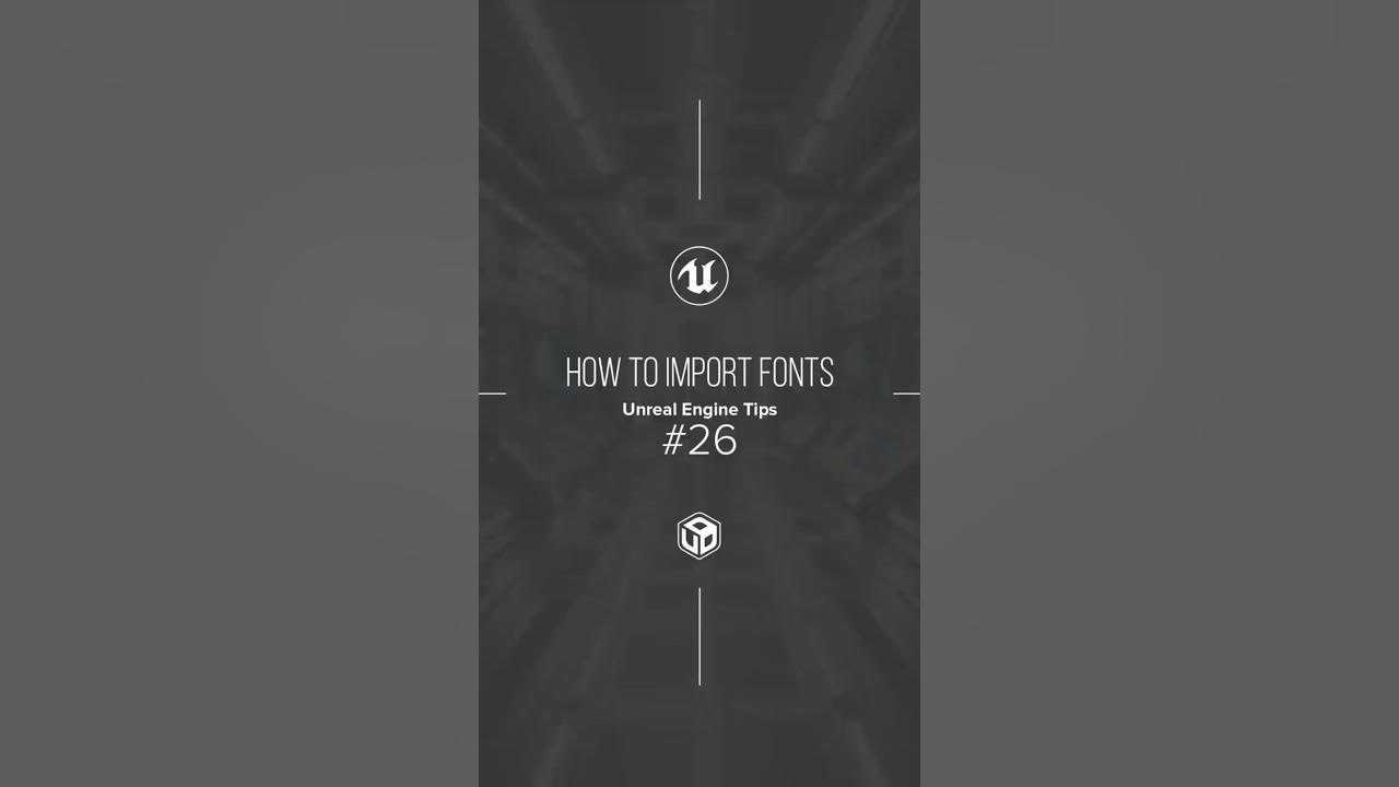 How to import fonts in Unreal Engine - The right Way - YouTube